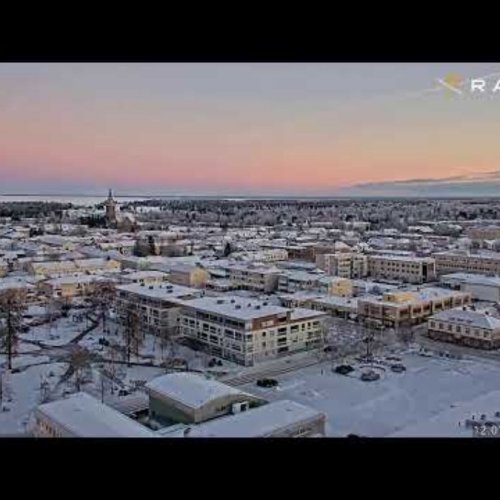 Raahe, Finland Live Webcam: Snowy City Views & Gulf of Bothnia